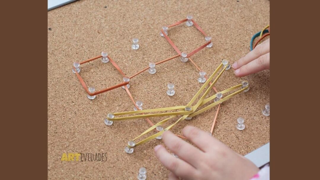 Geoplano casero con ligas | ARTividades